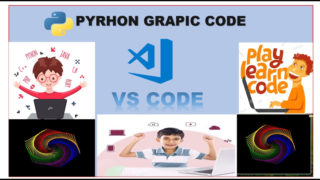 [Lecture-1] Draw Colorful Spiral Web Using Turtle Graphics in Python