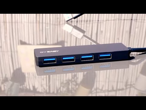 USB Hub, BYEASY 4 Port USB slim Hub Unboxing and Review