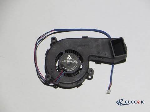 BUB0612HB-SE01 12V 0.2A 3wires Cooling Fan used