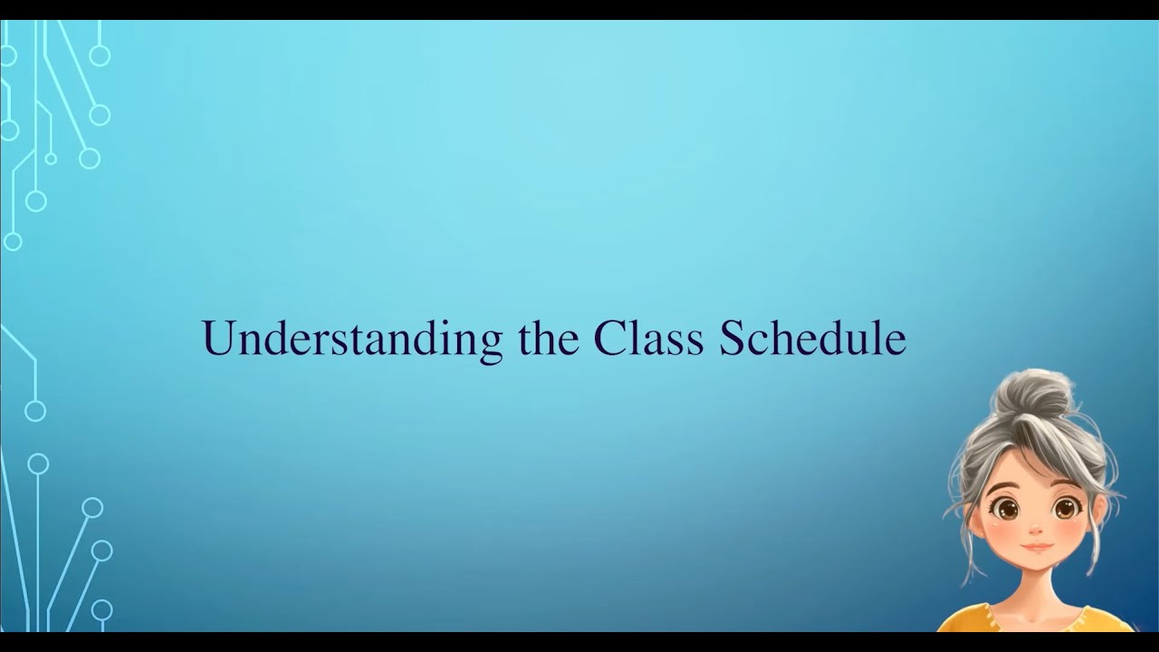 (LACCD) Understanding the Class Schedule