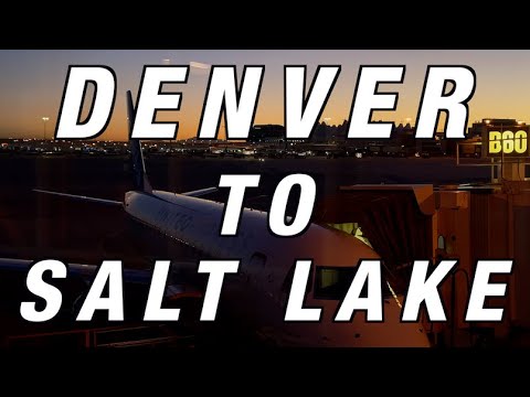 Denver to Salt Lake City Utah - CRJ2 - United Airlines - Full Flight Trip Report DEN SLC