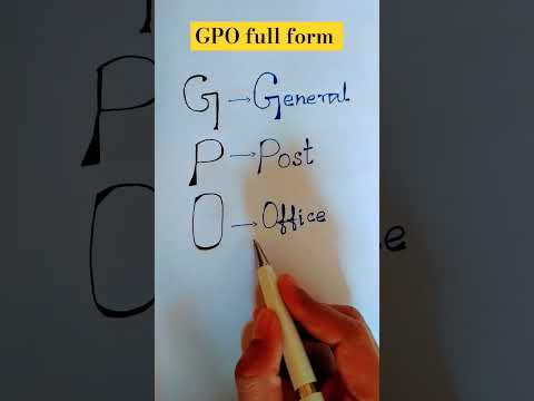 #GPO full form✍️#shorts feed👍#gk