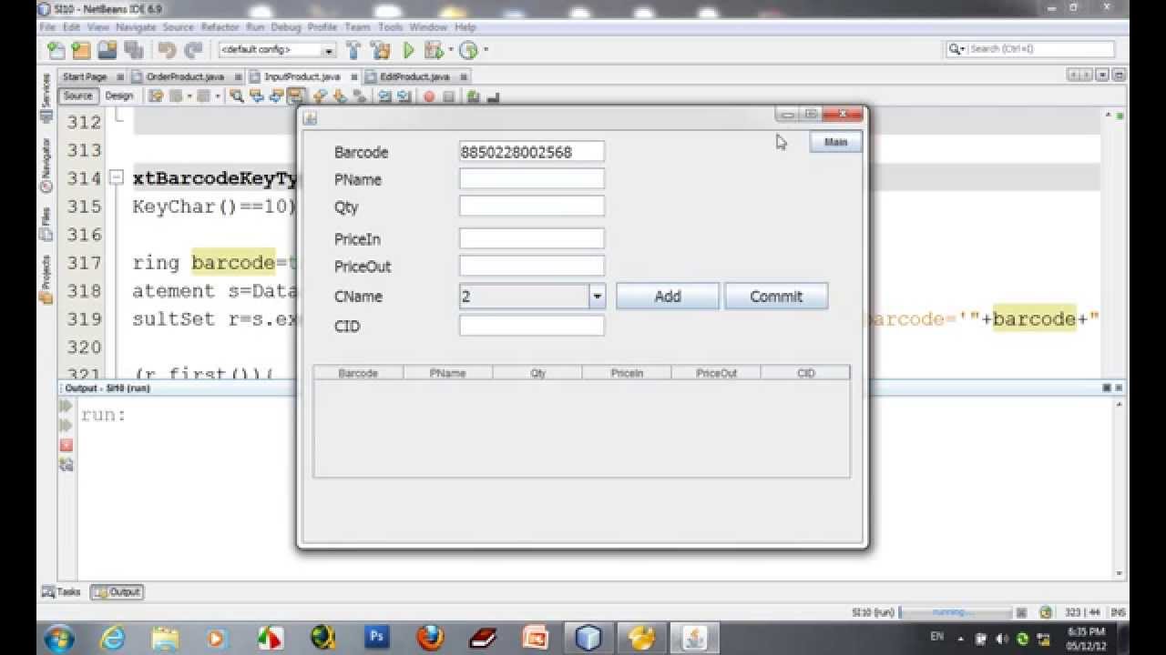 how to use barcode in java