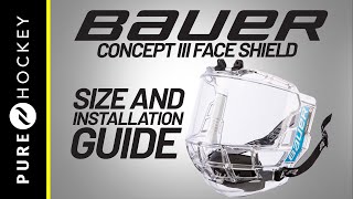Bauer Concept III Full Face Shield - Senior | Pure Hockey Equipment