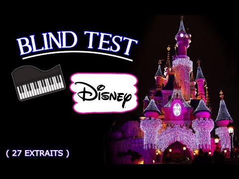 BLIND TEST DISNEY au PIANO ( 27 titres )