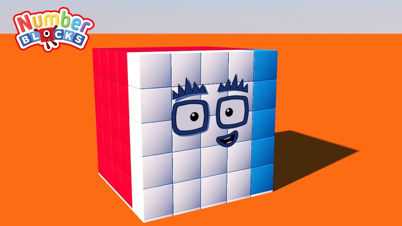 Numberblocks Cube 125  is 5 x 5 x 5 is mathlink Puzzle