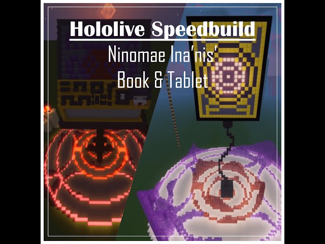 Ninomae Ina'nis' Book & Tablet - Hololive Minecraft Build Minecraft Map
