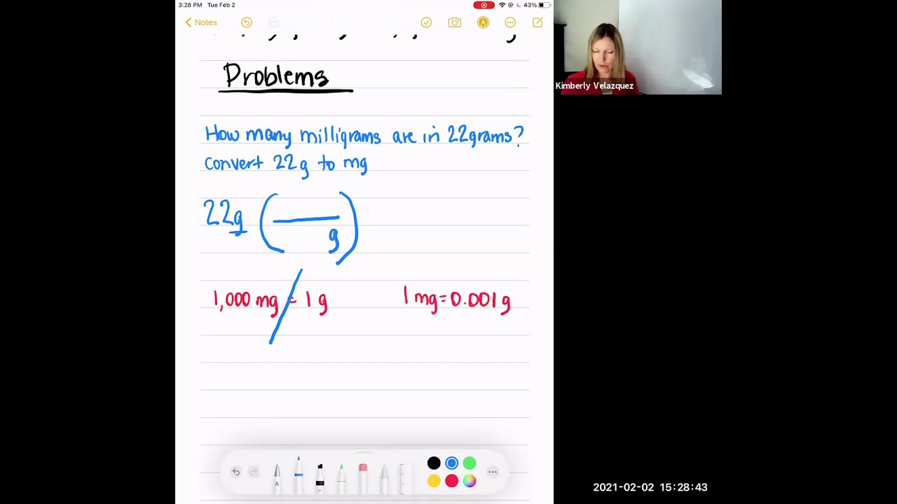 Metric Conversion Problems Bio 102 Lab