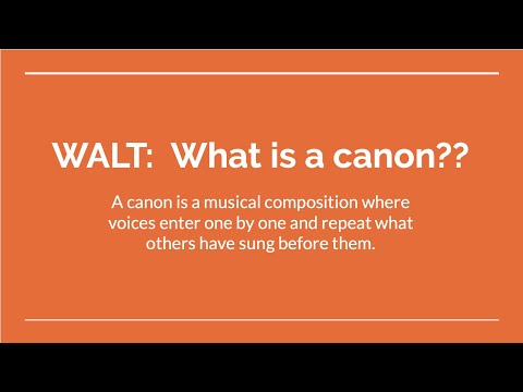 What is a Canon?