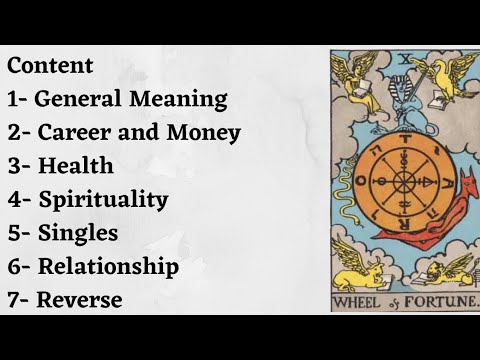 The wheel of Fortune Tarot Meaning in Hindi |Interpretation of Wheel of Fortune #tarotandoraclespace