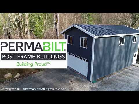 PermaBilt® Pole Building Metal Garage Shop - Issaquah, Washington