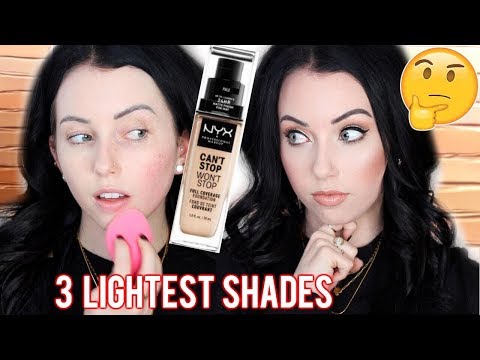 NYX CAN'T STOP WON'T STOP FOUNDATION {First Impression Review & Demo!} Dry Skin 10 HR Wear Test