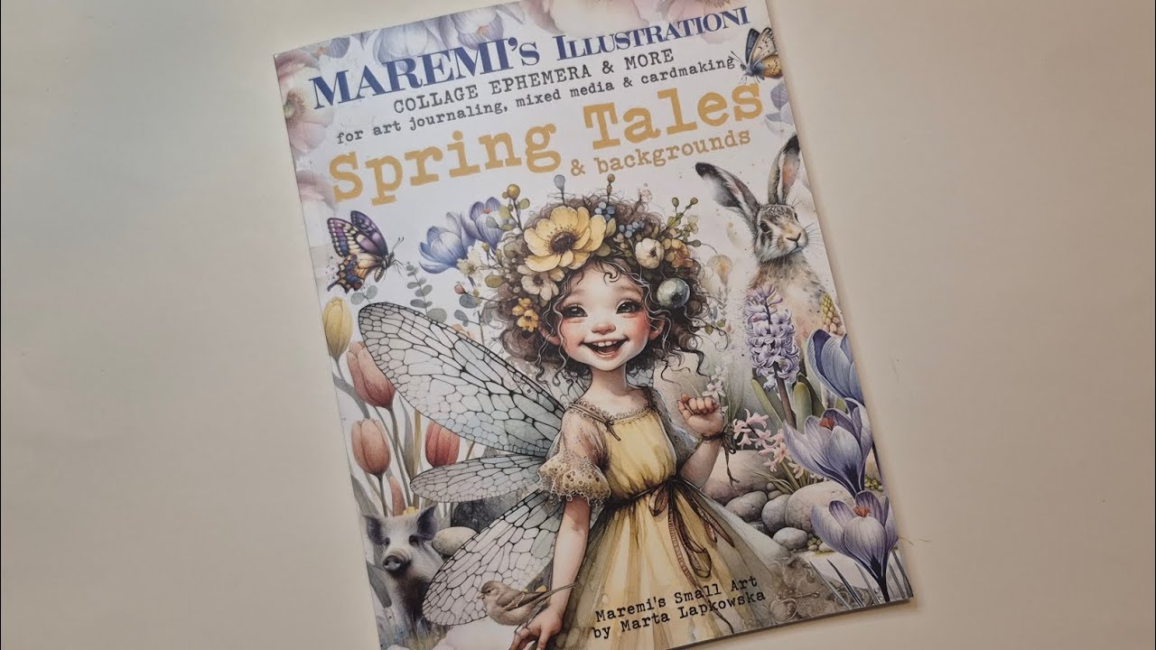 Spring Tales Collage Book from Maremi's Small Art - Flip-through, Review & Tips for Cutting It Up!