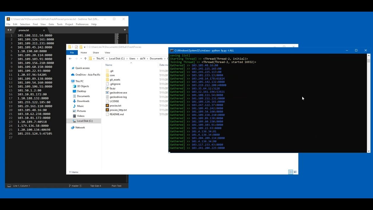Fresh Proxies Python Script | HTTP, HTTPS, SOCKS4, SOCKS5