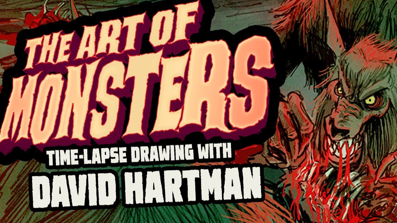 WEREWOLF ILLUSTRATION  - ART OF MONSTERS - Procreate illustration speedpaint