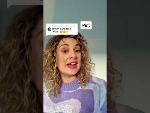 How to say BEER in British slang #shorts