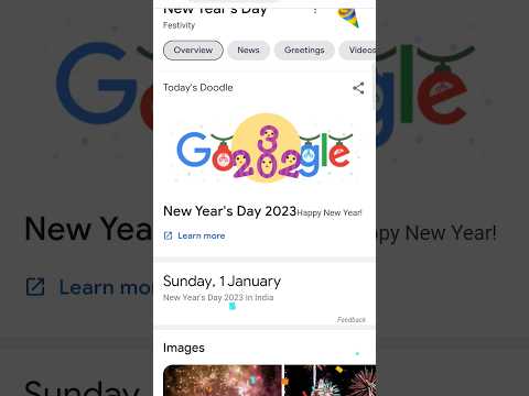 Google doodle new year wish #google #doodle #shorts #newyear #wish #trending #youtubeshorts #status