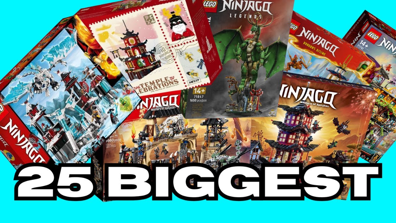 The 25 Biggest LEGO Ninjago Sets Ever Made!
