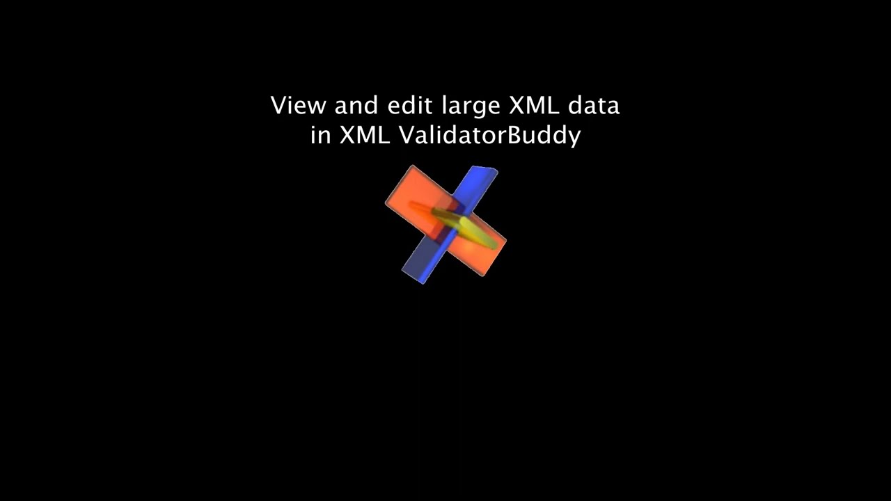 View and edit large XML data