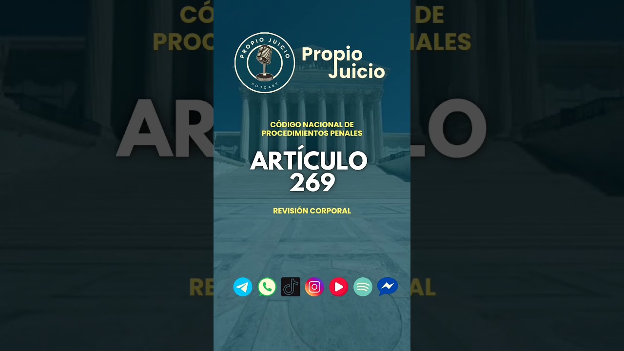 Código Nacional de Procedimientos Penales (CNPP) - Artículo 269