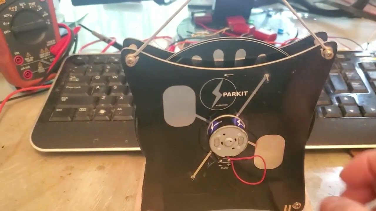 Sparkit Battery Powered Wimshurst High Voltage Machine (and a Jeweler's Scale)