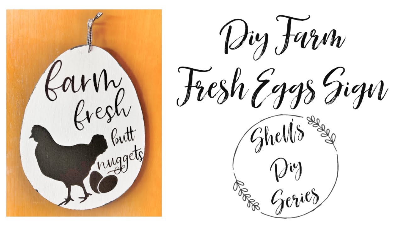 DIY Farm Fresh Eggs Sign