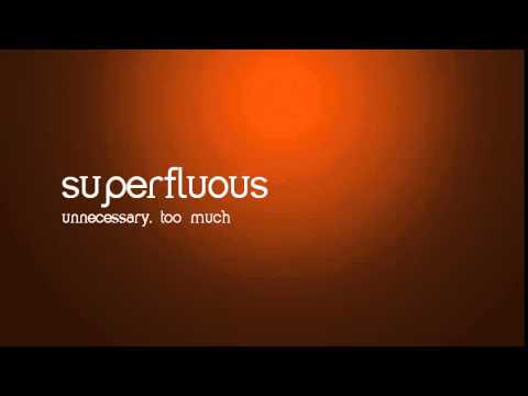 English Word Meaning - superfluous