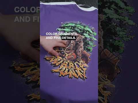 What is Direct to Garment Printing ? (DTG printing for clothes) #clothingbrand #inhousemade
