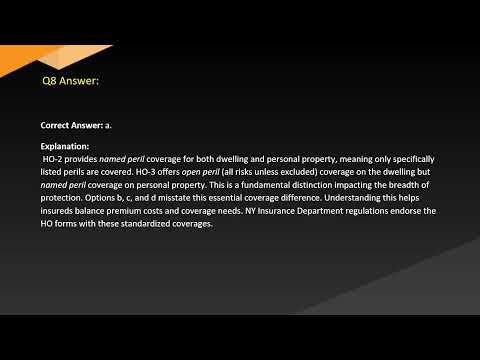 New York Personal Line Insurance Exam Free Practice Questions Set Two
