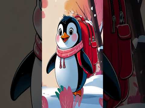 Penguin’s Big School Day 🐧 | Fun Toddler Song & Story Short! #ToddlerShorts #PenguinSong #KidsSongs