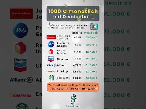 1.000 € monatlich mit Dividenden? Mit diesem Portfolio geht’s 💰