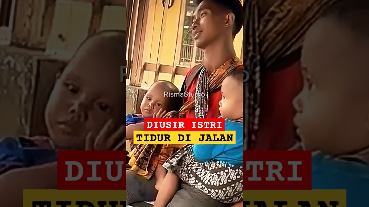 Diusir Istri Demi Pria Lain,Ayah Tidur di Jalan Bawa 2 Anak‼️#kisahnyata #kisahmengharukan  #shorts