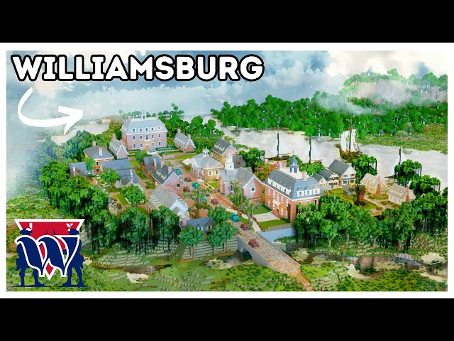 Minecraft Colonial City - Williamsburg Minecraft Map