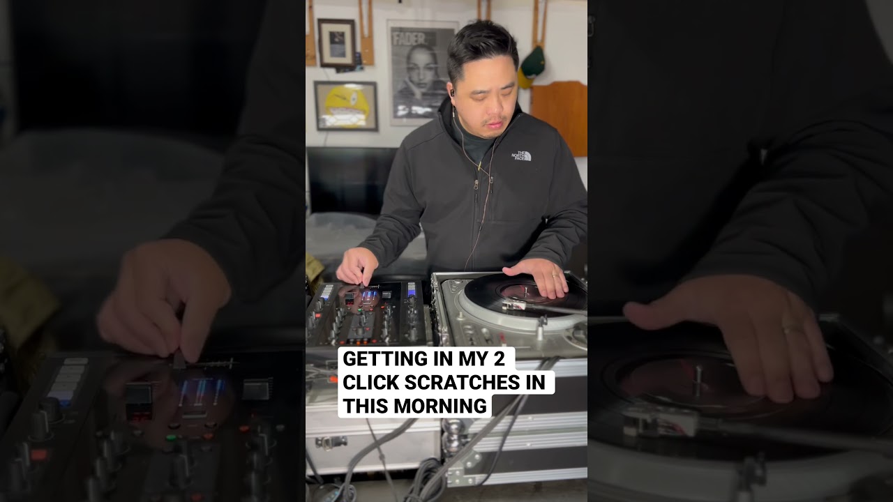Practicing my 2-click scratches this morning #djscratching #scratchdj #skratchdj #skratching