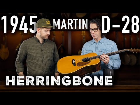 ALL ORIGINAL // 1945 MARTIN D-28 HERRINGBONE #vintageguitars #vintage #martinguitar