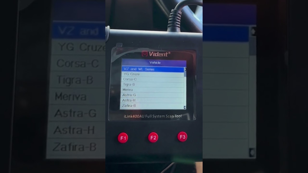 Vident i400AU from Azscanners, Holden VZ - BCM to PCM/ PIM linking (ECU)