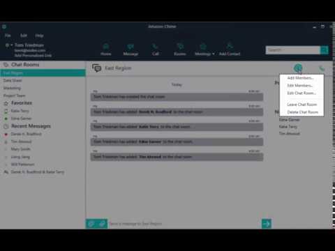Amazon Chime Chat Rooms