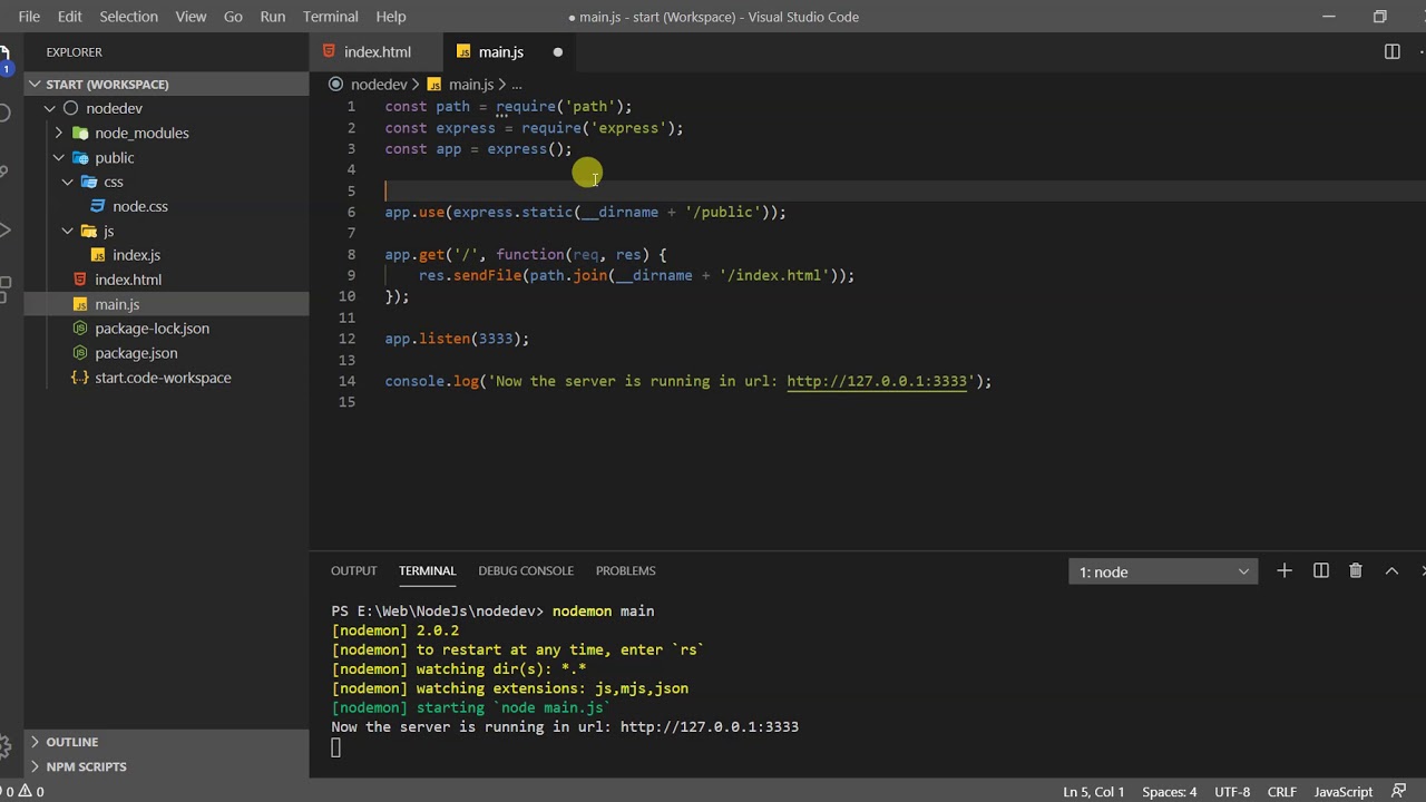 CSS and JS not loading – node.js and Express