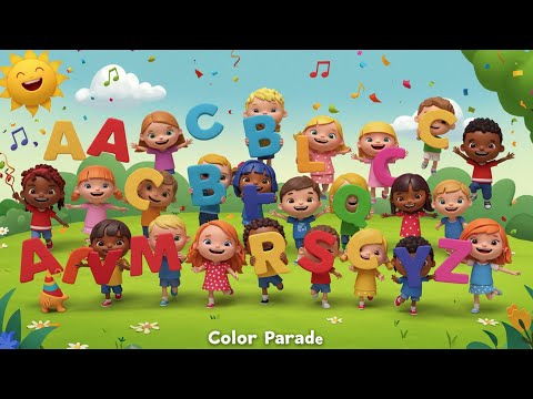 Colors A to Z for Kids | Learn Color Names from Amber to Zaffre with Fun Dance & Music!