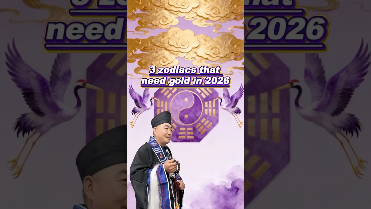 3 zodiacs that need gold in 2026#wealth #fortuneteller #lucky #fengshui #gold