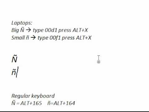 How to Type enye (Ññ) Faster in MsWord