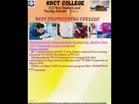 ECE Best Students and Faculty Activities from April June 2023