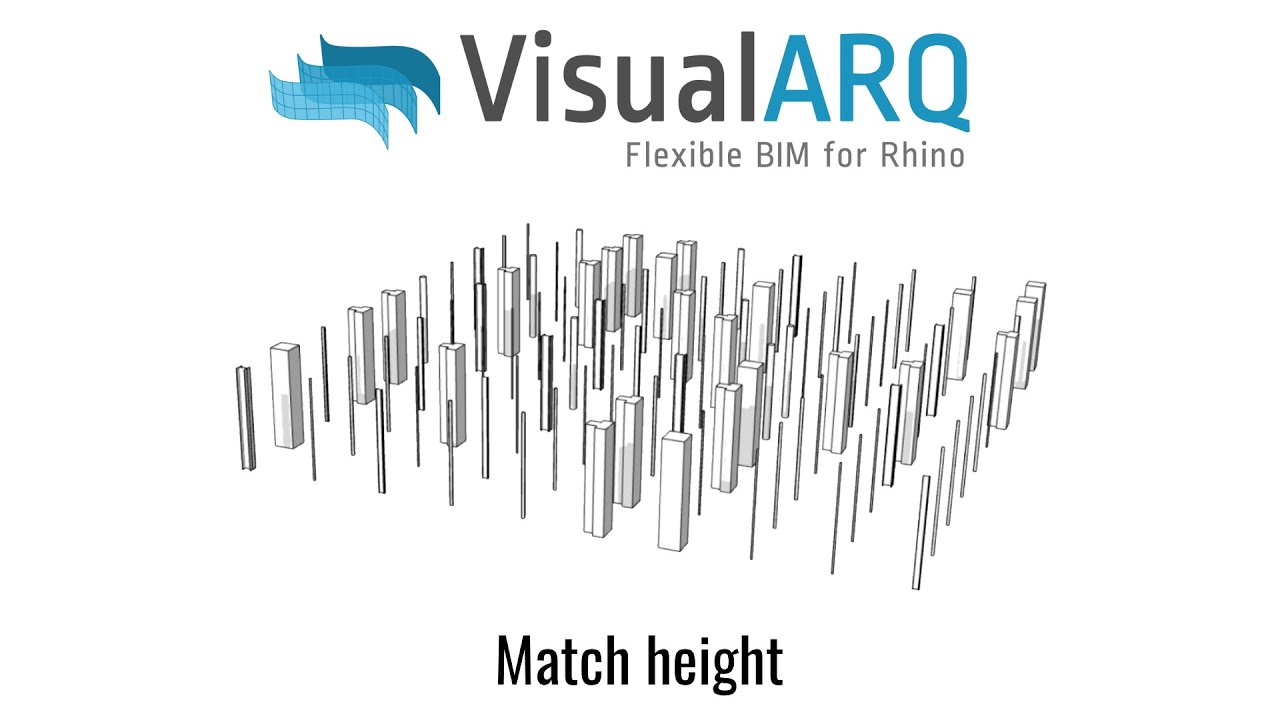 Match height command for VisualARQ objects