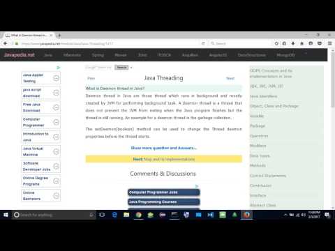 What is Daemon thread in Java? | javapedia.net