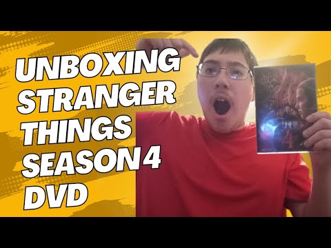 stranger things season 4 DVD unboxing
