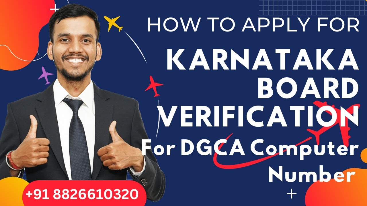 How to Apply For Karnataka State Board Verification For DGCA Computer Number | Fly High