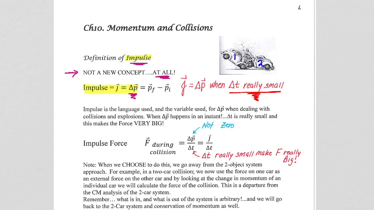 Ch10 Collisions Notes 1