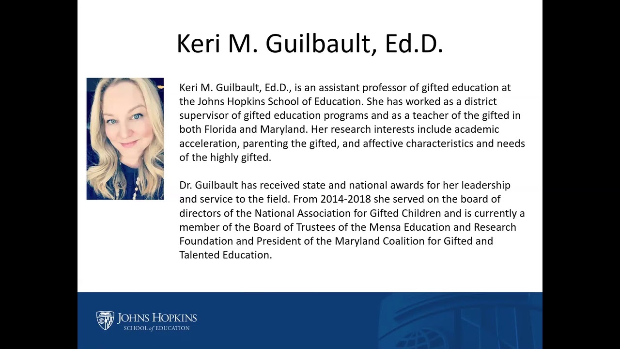 Gifted Education Virtual Webinar