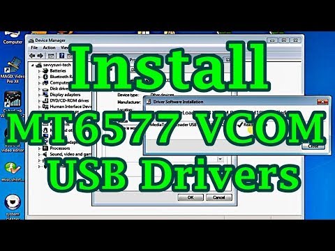 mediatek MTK65xx USB VCOM Drivers Manual Installation On Windows PC