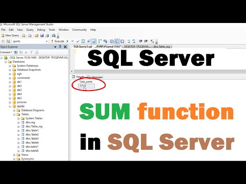 programming sql server: Sum function in SQL server